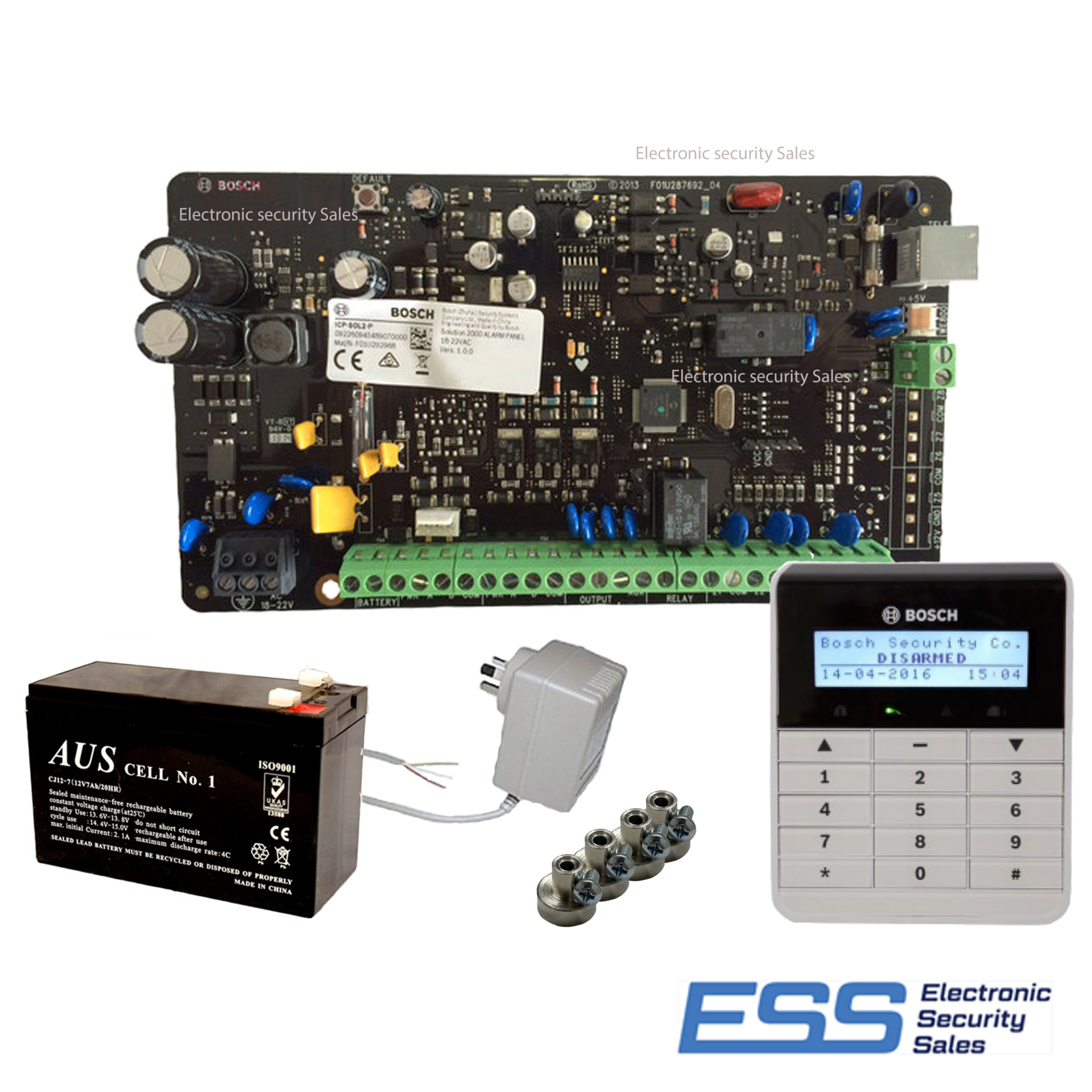 Bosch Solution 3000 Retrofit Kit (3000 PCB, Alphanumeric Keypad, Plug ...