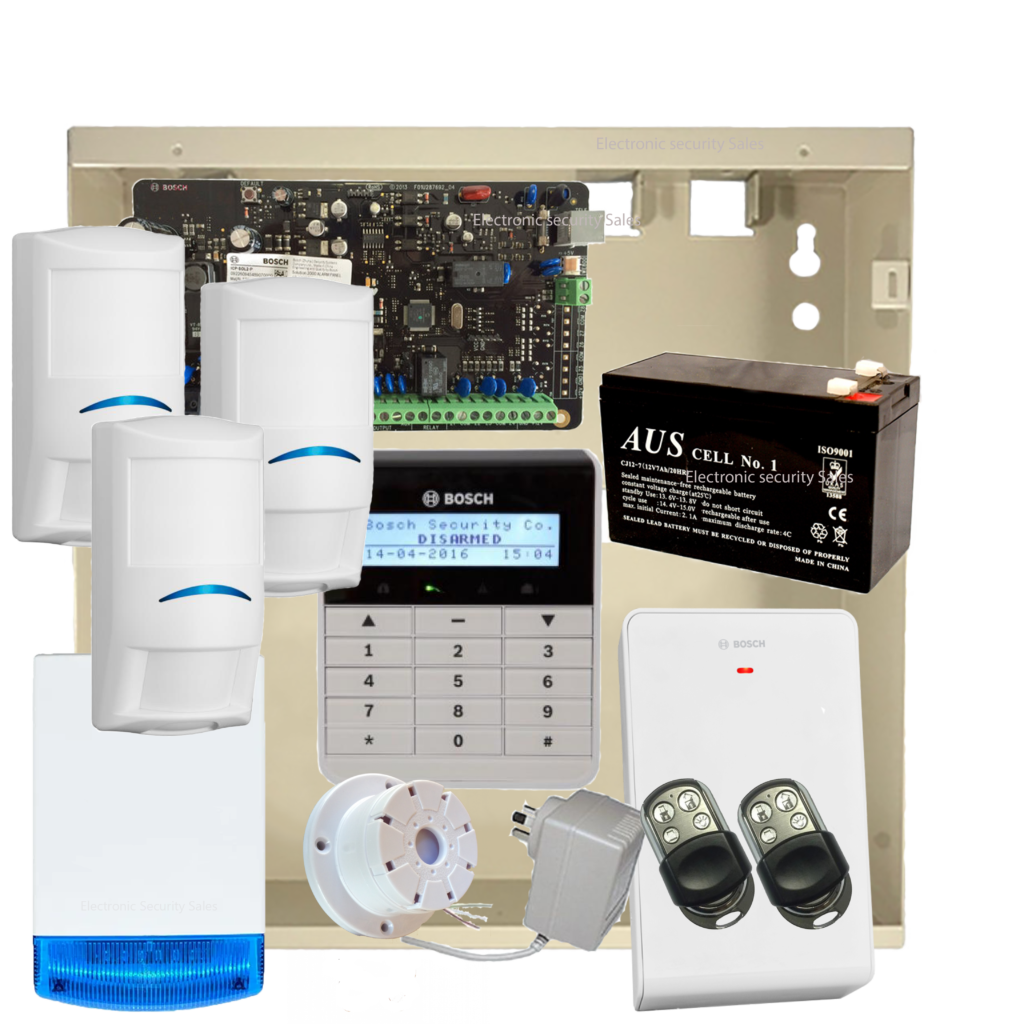 Bosch Solution 3000 Wireless Kit with Alphanumeric Keypad, 2x Premium ...