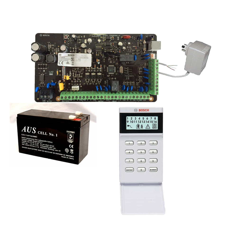 Bosch Solution 3000 Retrofit Kit (PCB, ICON Keypad, Plug-Pack & Battery ...